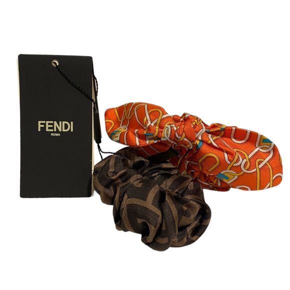 Fendi | Accessories | Nwt Authentic Fendi Set Of 2 Olockzucca Ff Logo ...